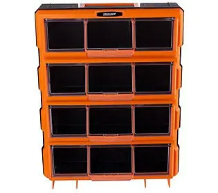 STALWART 12-bin Screw Organizer Craft Cabinet - One-color