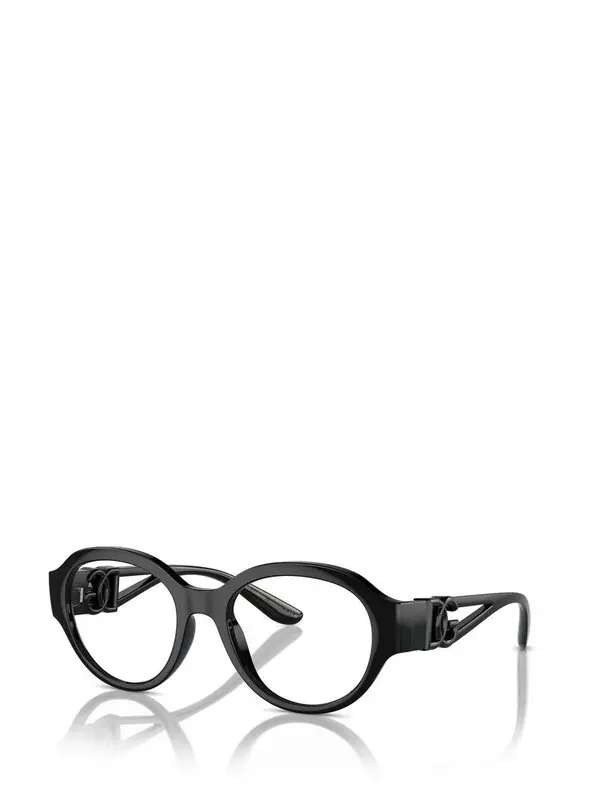 Dolce & Gabbana Eyeglasses Round Frame - Black