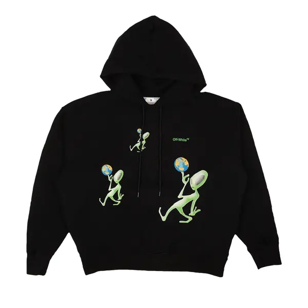 Off-White Alien Arrow Skate Hoodie - Black
