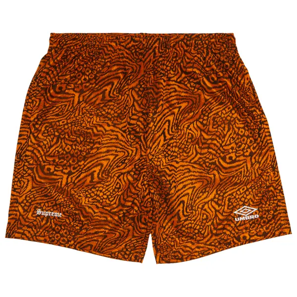 Supreme X Umbro Jacquard Animal Print Soccer Short - Orange