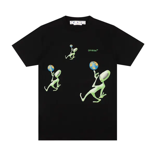 Off-White Alien Arrow Over Short-sleeve Tee /green - Black
