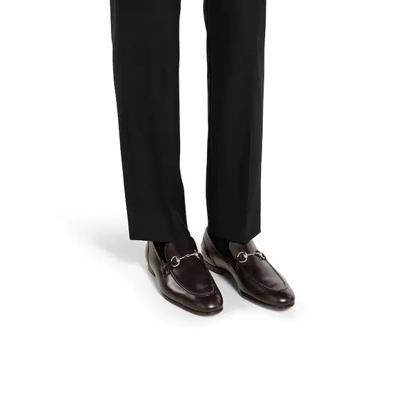 Gucci Leather Loafer With Horsebit - Brown