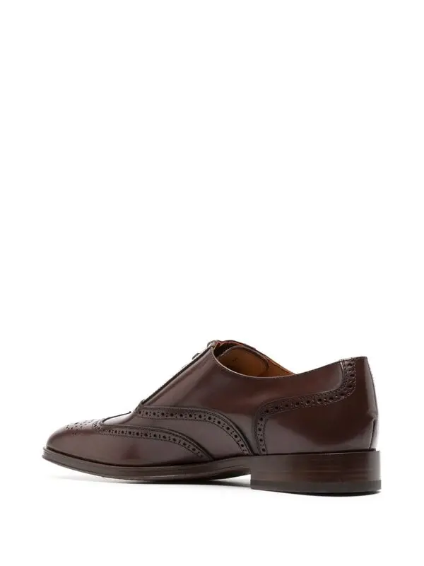 TOD'S Polished Leather Brogues - Brown