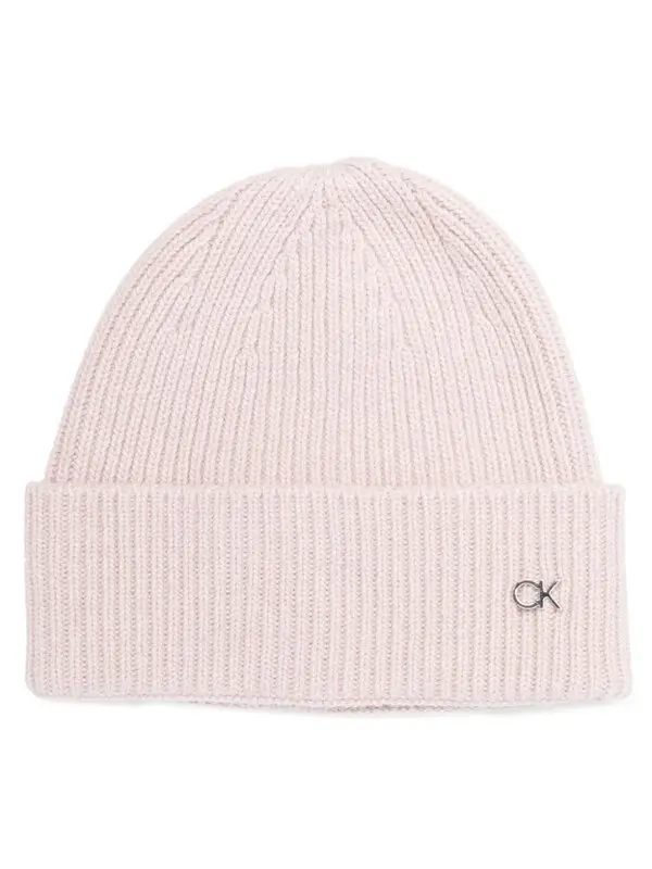 Calvin Klein Ribbed-knit Beanie - Grey