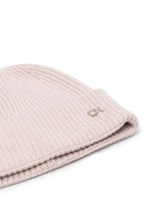 Calvin Klein Ribbed-knit Beanie - Grey