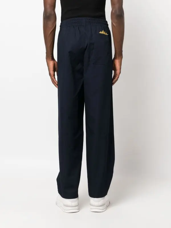 Adidas Logo-ebroidered Cotton Track Pants