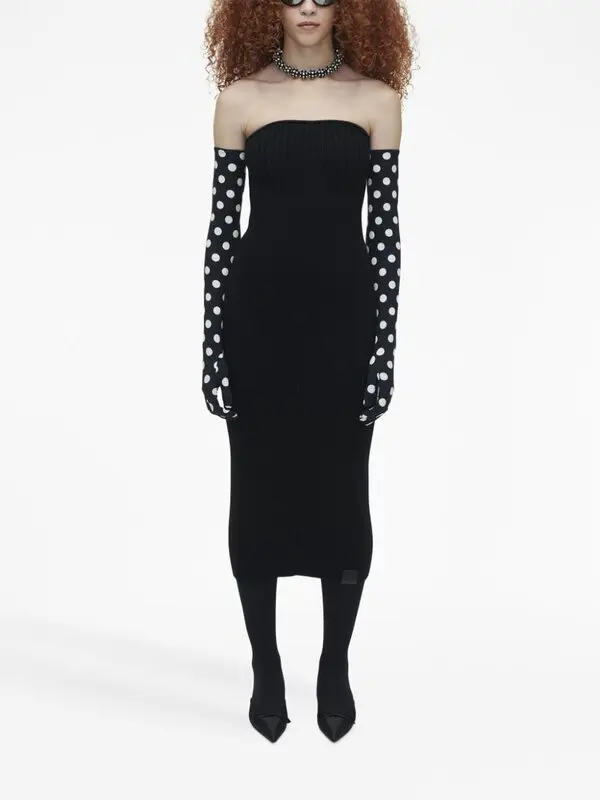 rib knit tube dress Marc Jacobs strapless ribbed-knit Strapless dress