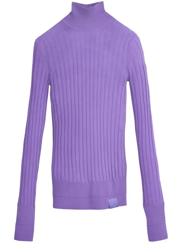 Marc Jacobs Ribbed Merino Wool Turtleneck Top