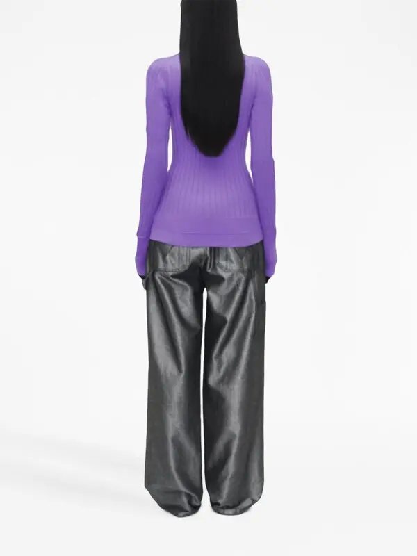 Marc Jacobs Ribbed Merino Wool Turtleneck Top
