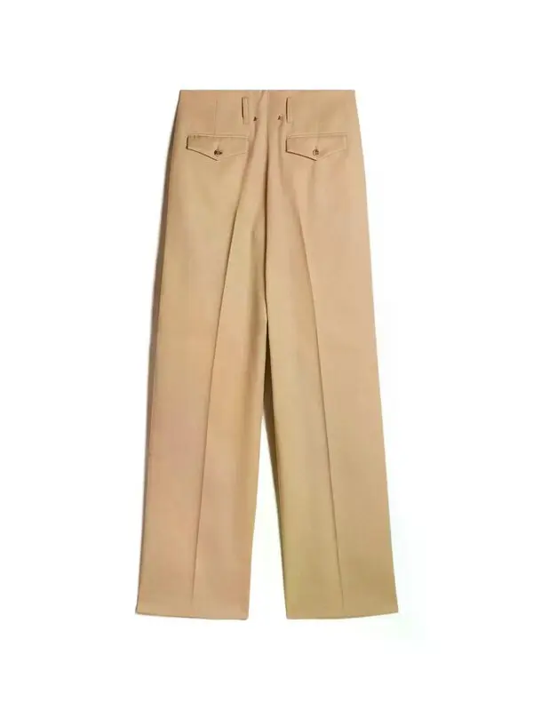 GOLDEN GOOSE High-waisted Wide-leg Trousers - Neutrals
