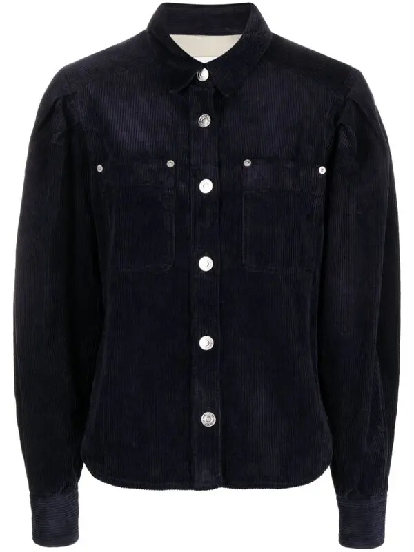 MARANT ETOILE Renata Corduroy Shirt - Blue