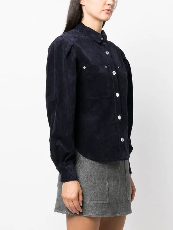 MARANT ETOILE Renata Corduroy Shirt - Blue
