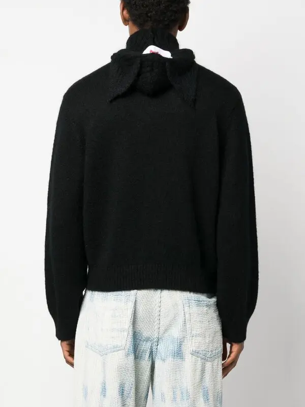 CHARLES JEFFREY Slouchy-hood Felted Jumper