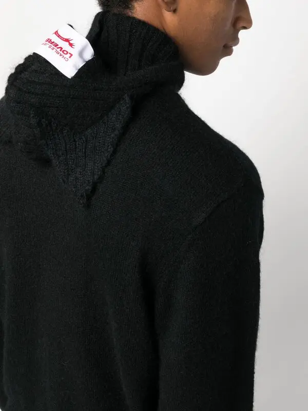 CHARLES JEFFREY Slouchy-hood Felted Jumper