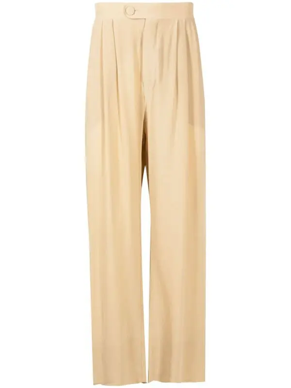 HANDRED Wide-leg Silk Trousers