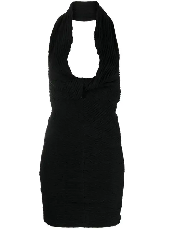 IRO PARIS Oxanne Twist-detail Halterneck Minidress - Black