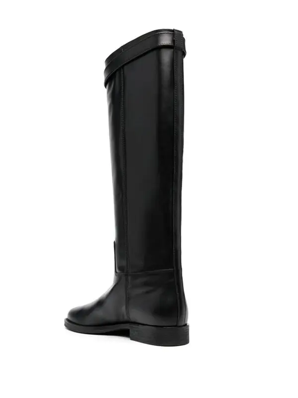 VIA ROMA 15 Buckle-detail Knee-high Boots