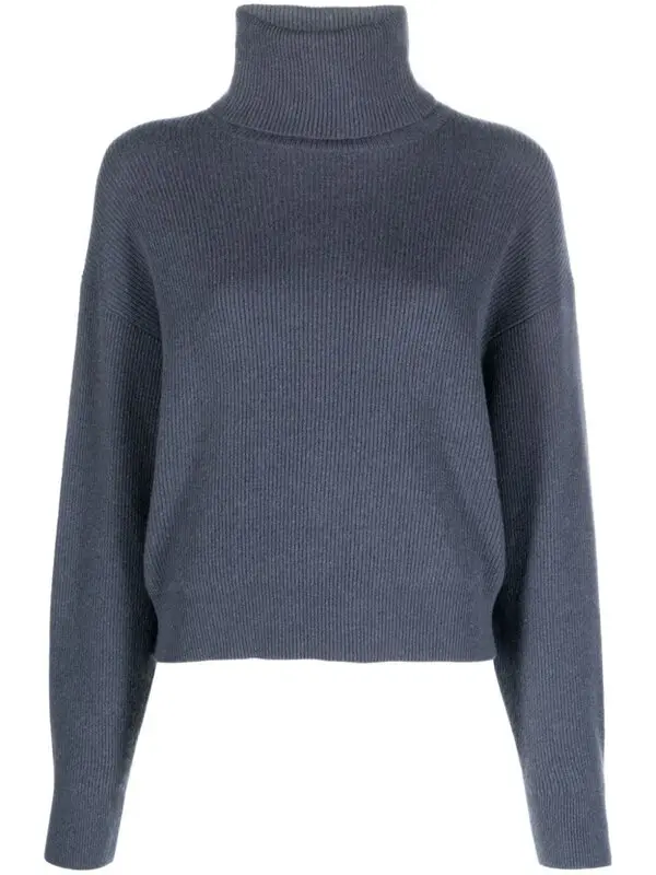 Brunello Cucinelli Ribbed Wool-blend Roll-neck Jumper