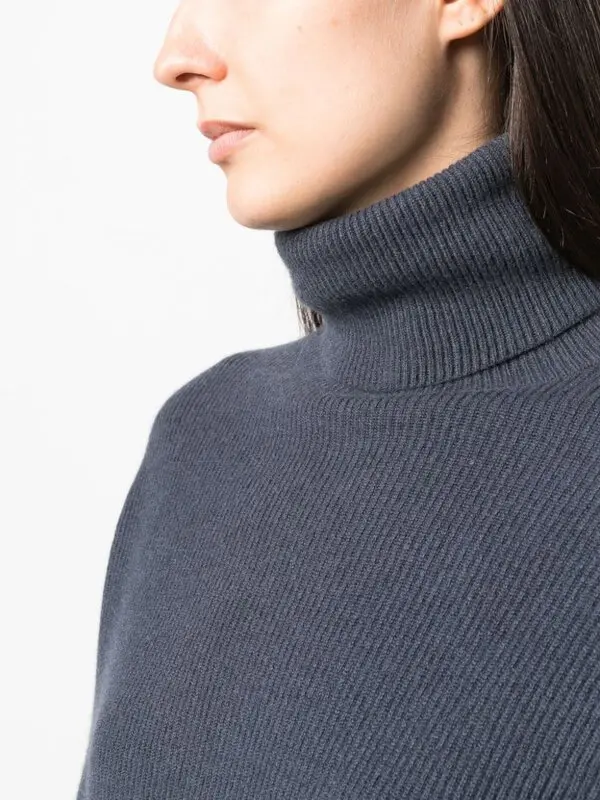 Brunello Cucinelli Ribbed Wool-blend Roll-neck Jumper
