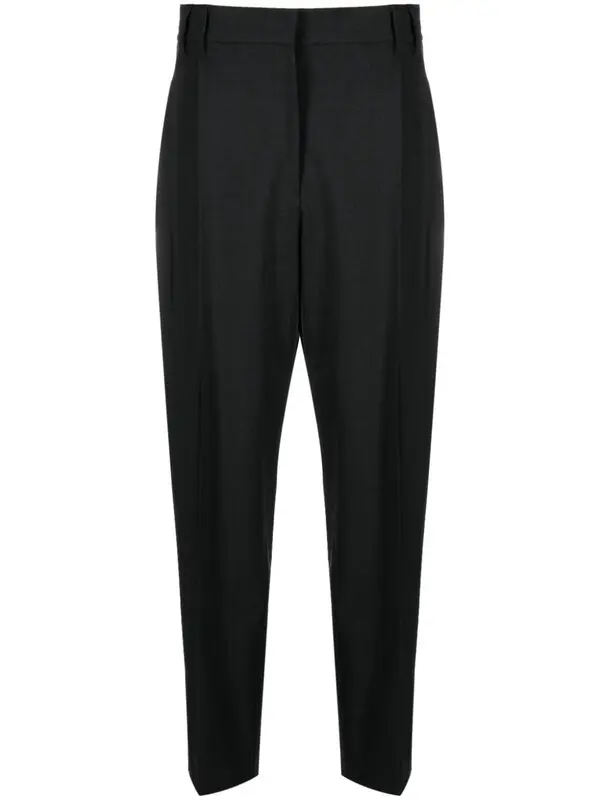 Brunello Cucinelli Cropped Trousers - Black