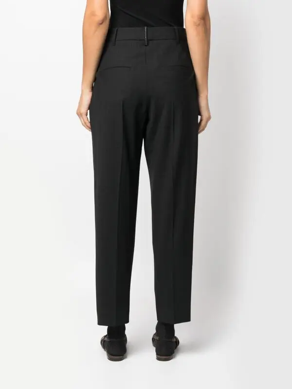 Brunello Cucinelli Cropped Trousers - Black