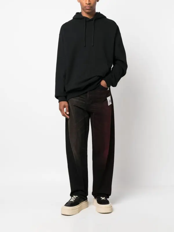 Mihara Yasuhiro Combined Straight-leg Jeans