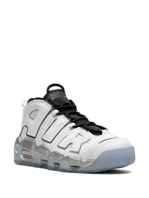 Nike Air More Uptempo Metallic Sneakers - White