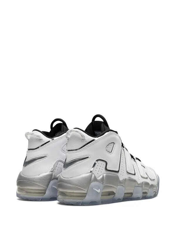 Nike Air More Uptempo Metallic Sneakers - White