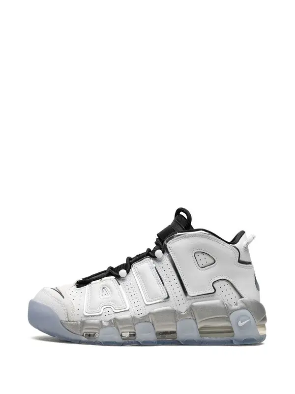 Nike Air More Uptempo Metallic Sneakers - White