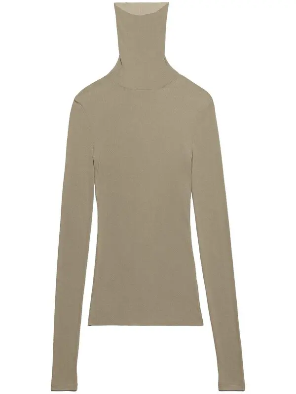 Ami Roll-neck Ribbed Sweater