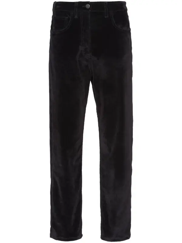 Prada Five-pocket Textured Jeans