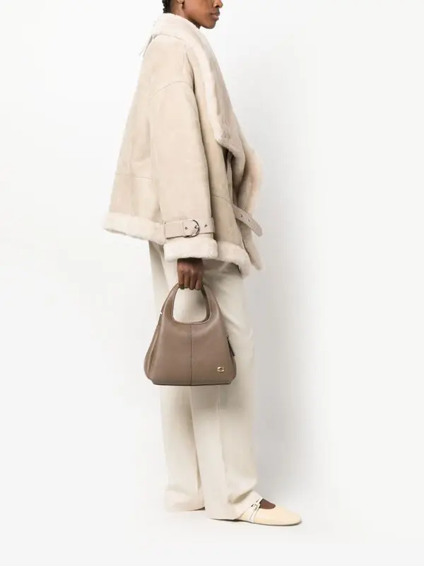 COACH Lana Pebbled-leather Tote - Brown