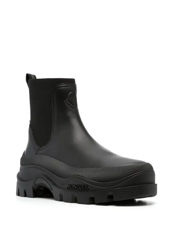 Moncler Chunky-sole Leather Ankle Boots