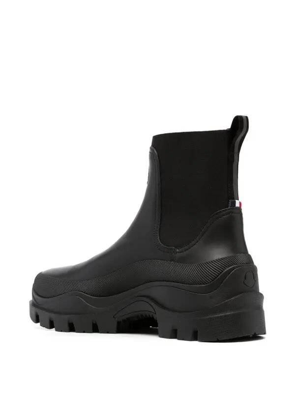 Moncler Chunky-sole Leather Ankle Boots