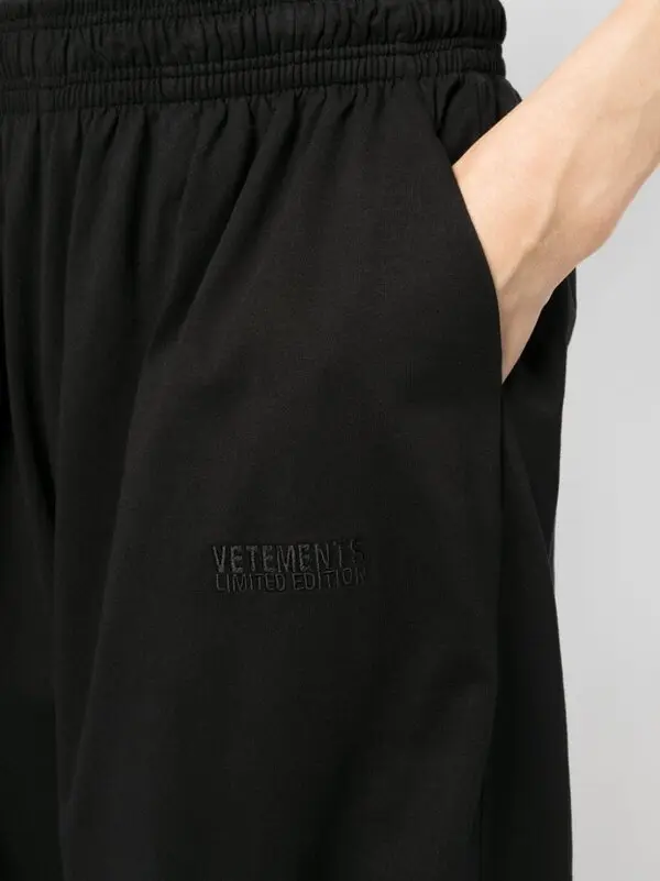 Vetements Logo-embroidered Jersey Shorts