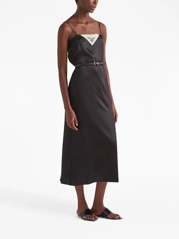 Prada Crepe Satin Slip Dress