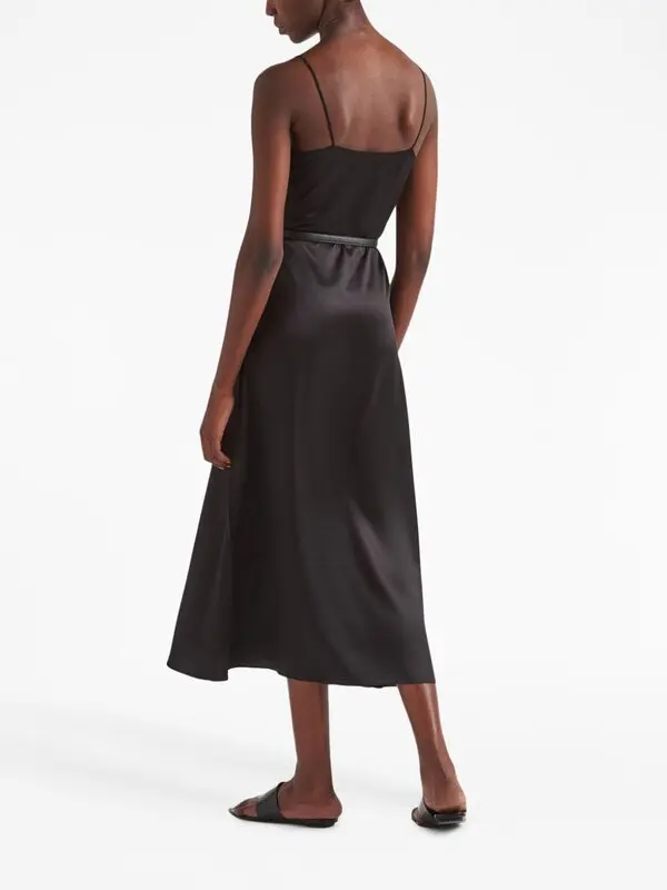 Prada Crepe Satin Slip Dress