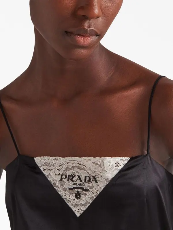 Prada Crepe Satin Slip Dress