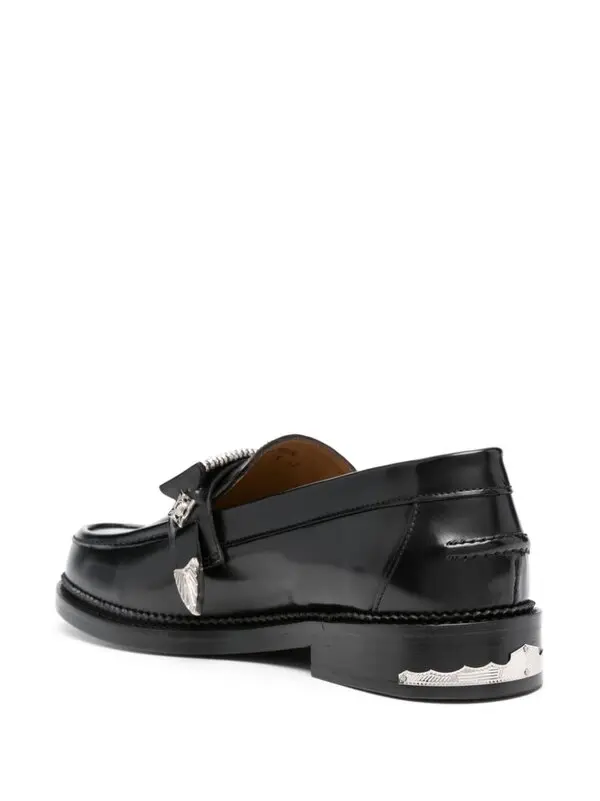 TOGA VIRILIS Buckle-detail Leather Loafers