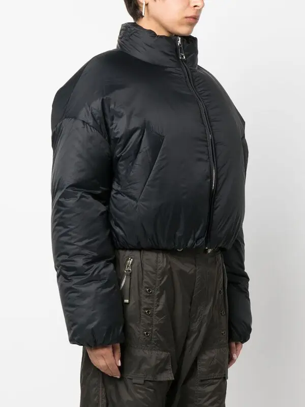 Khrisjoy Zipped Cropped Jacket - Black
