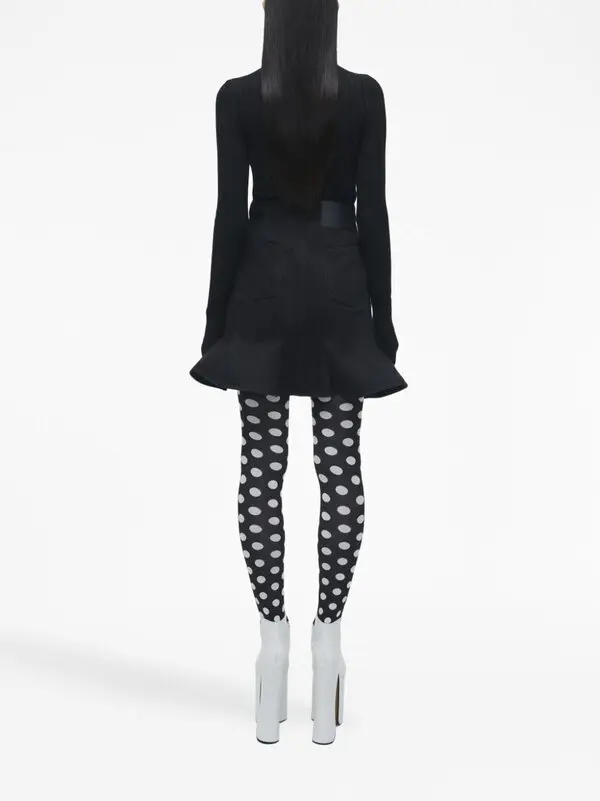 Marc Jacobs Fluted Denim Miniskirt