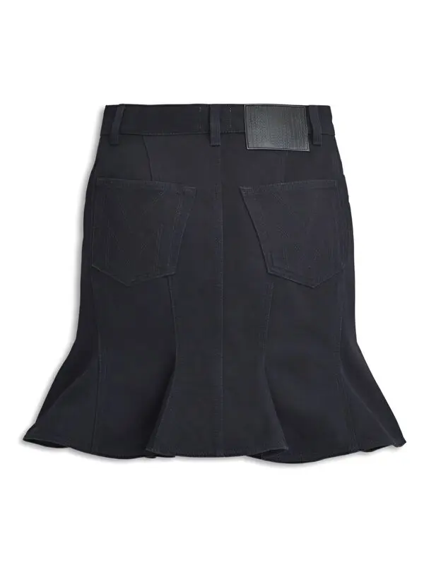Marc Jacobs Fluted Denim Miniskirt