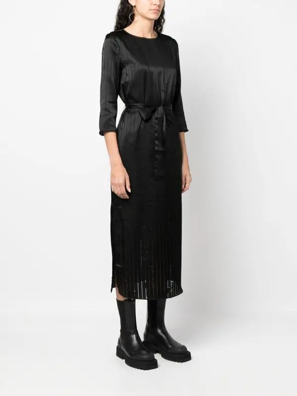 armani exchange silk dress Long Dress with Draping