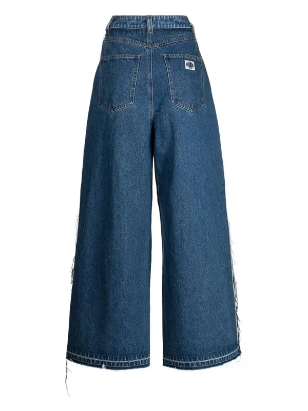 GROUND ZERO High-waisted Wide-leg Jeans