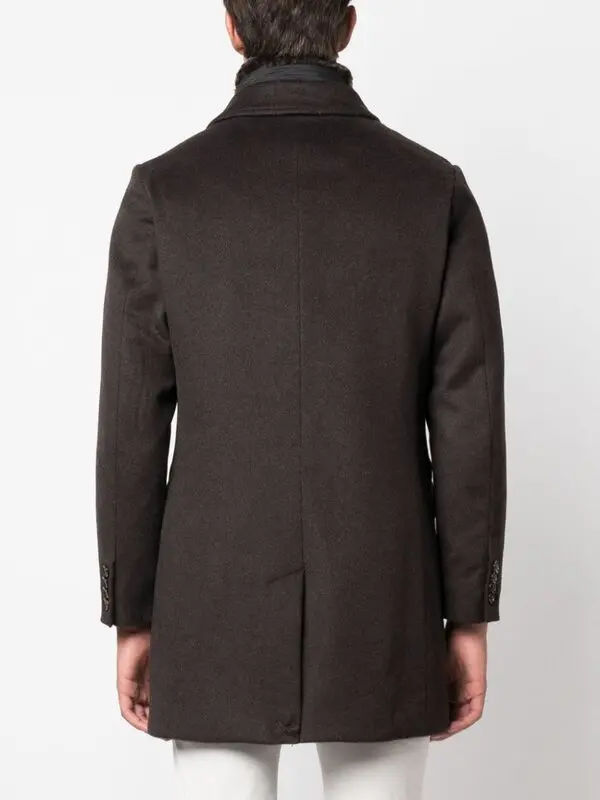 MOORER Single-breasted Notched Coat
