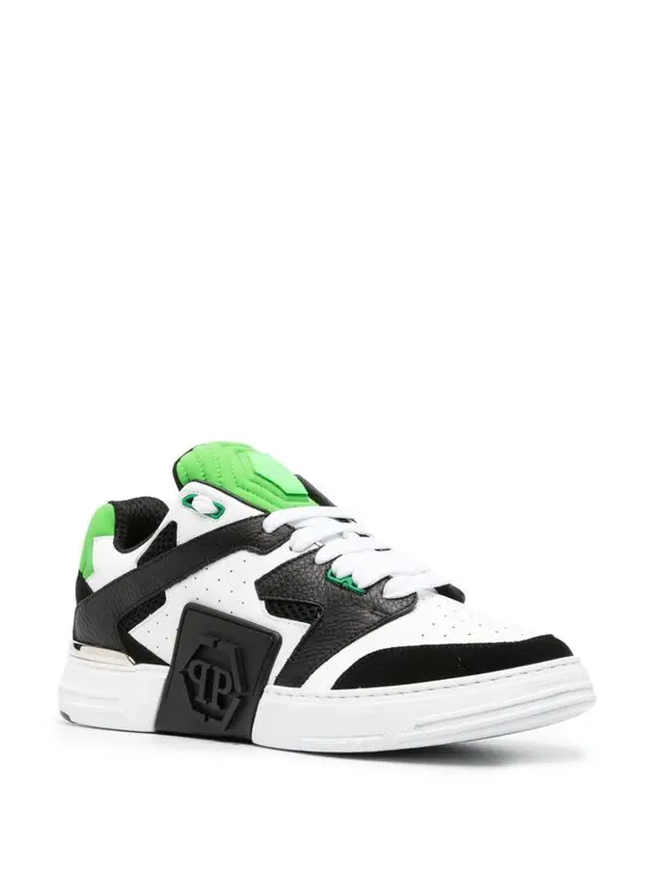 Philipp Plein Phantom Street Leather Sneakers - White