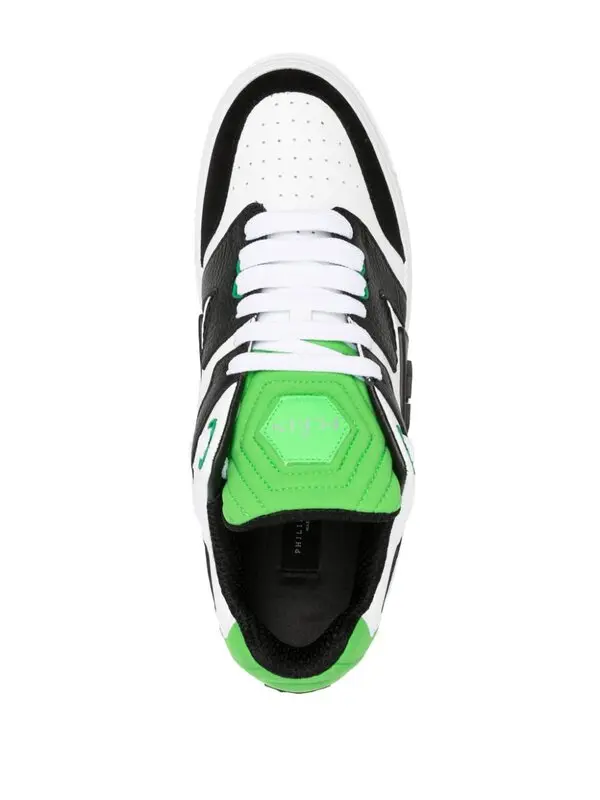 Philipp Plein Phantom Street Leather Sneakers - White