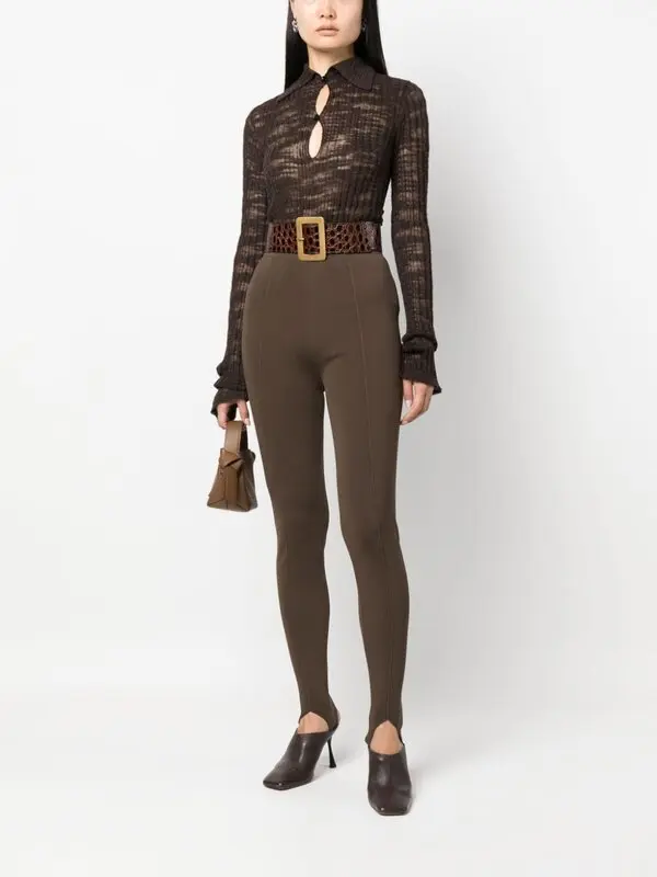 Nanushka Stirrup-cuffs High-waisted Leggings