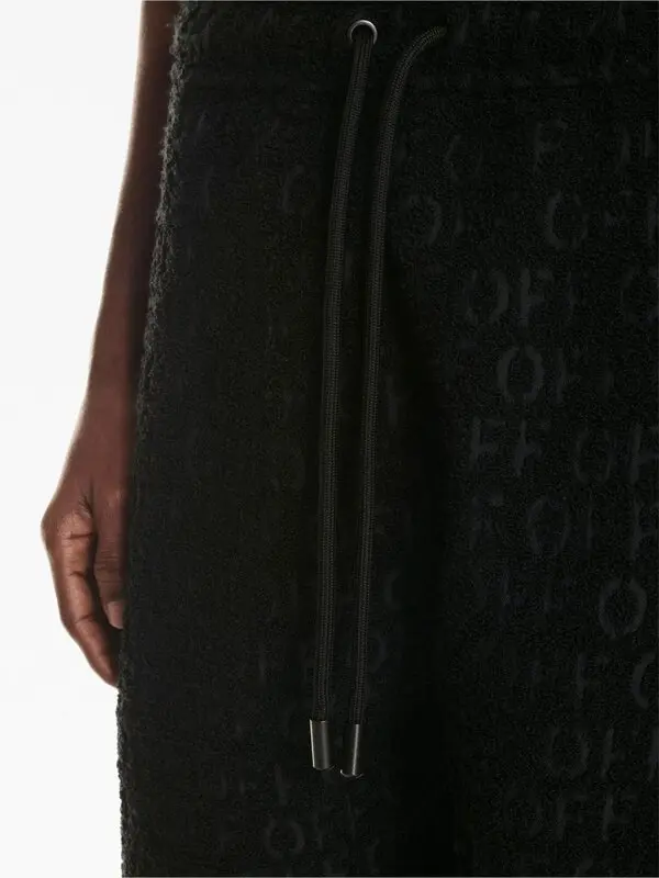 Off-White Logo-jacquard Bouclé Trousers
