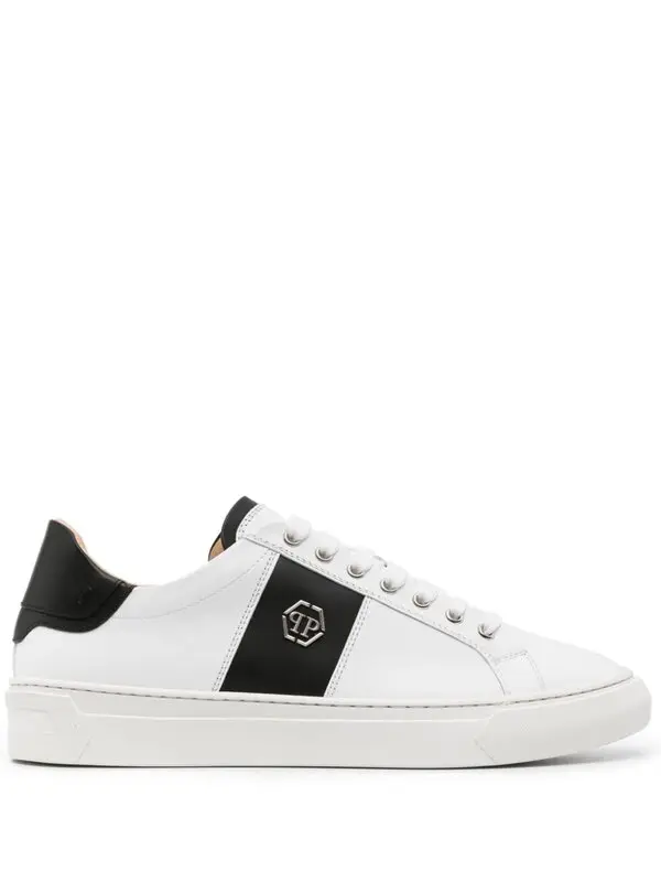 Philipp Plein Logo-plaque Leather Sneakers